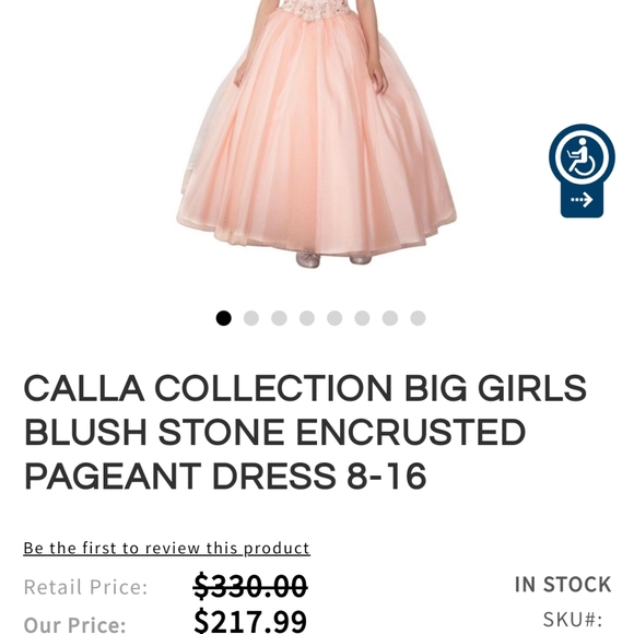 calla collection | Dresses | Blush Pink Peach Girls Pageant Dress Gown ...